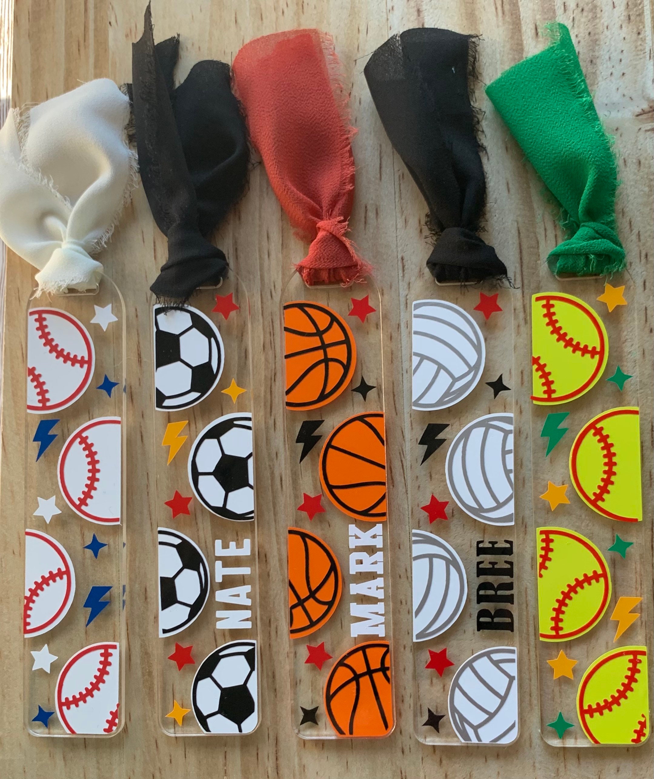 Personalized Bookmark for Reader / Sports Bookmark / Gift for Her ...