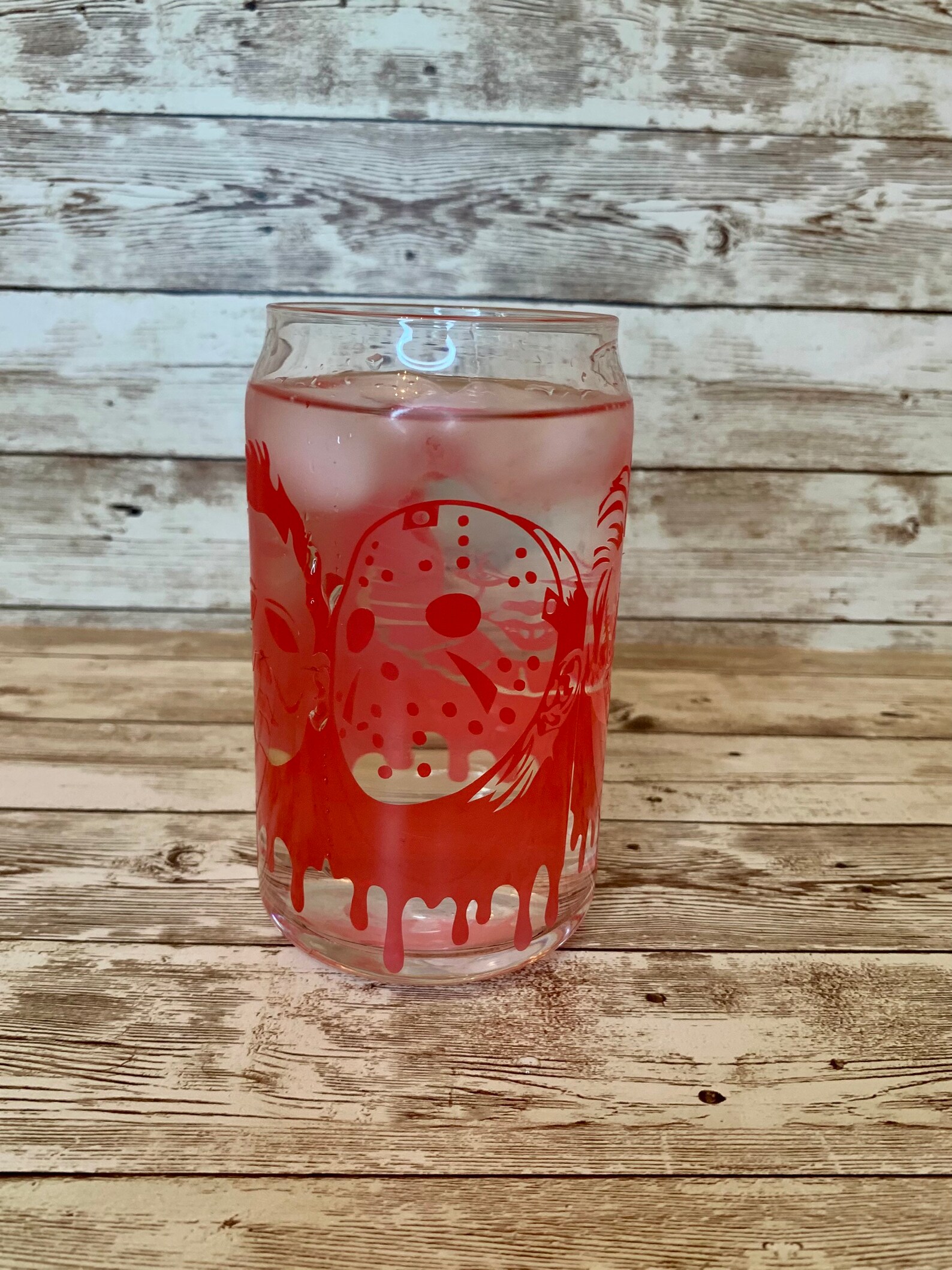 Scary Movie Horror Film Cup / Beer Can Horror Glass / Horror - Etsy