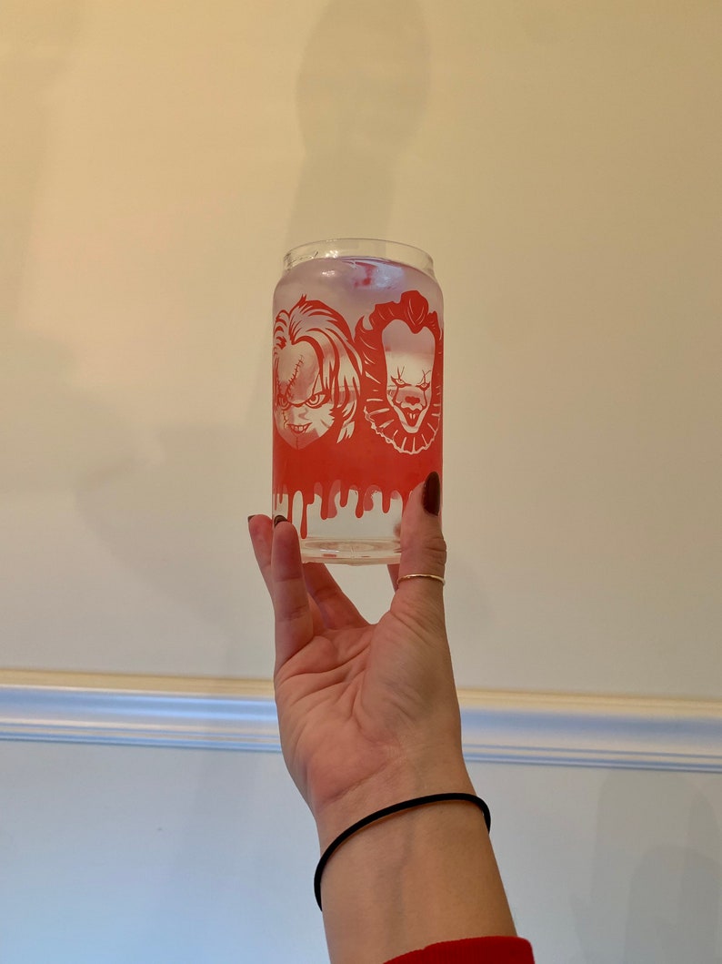 Scary Movie Horror Film Cup / Beer Can Horror Glass / Horror - Etsy