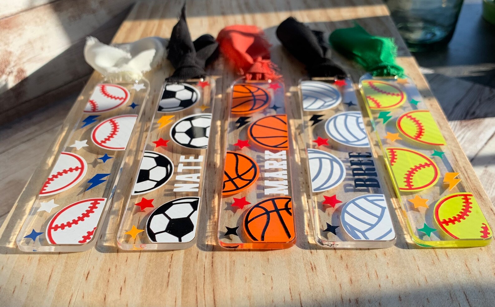 Personalized Bookmark for Reader / Sports Bookmark / Gift for Her ...