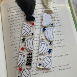 Personalized Bookmark for Reader / Sports Bookmark / Gift for Her ...