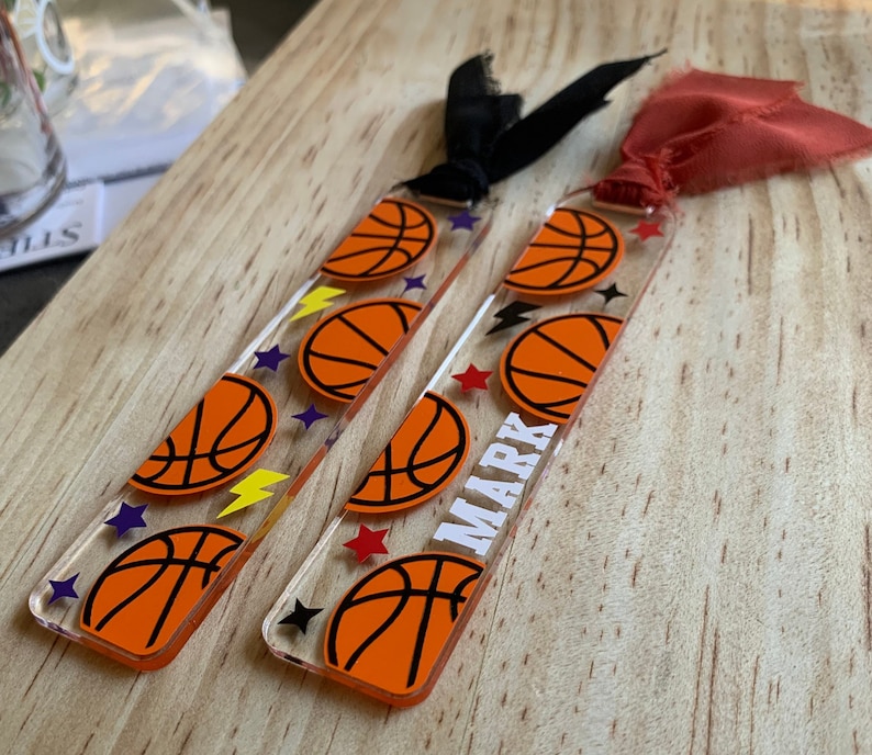 Personalized Bookmark for Reader / Sports Bookmark / Gift for Her ...