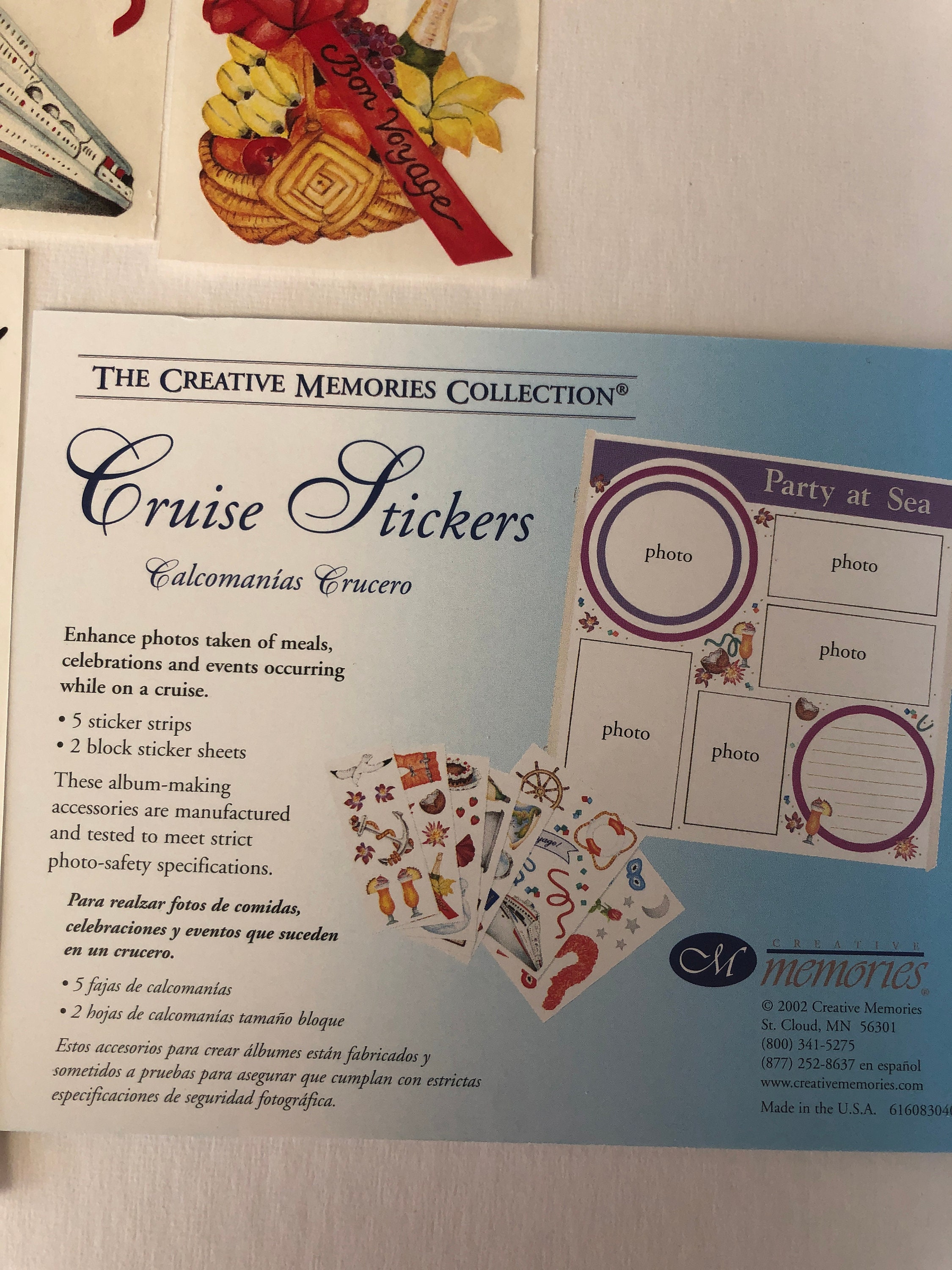 Creative Memories Cruise Sticker NIP Materials Craft Supplies & Tools ...