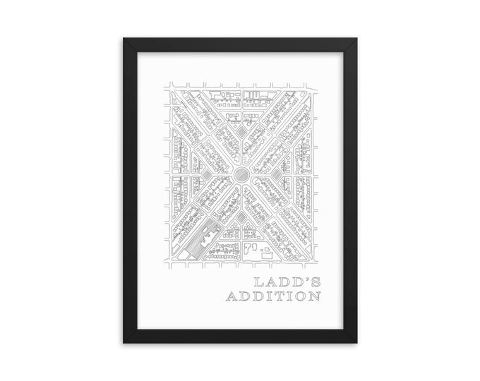 Minimalist Portland Map Screen Print in 4 Colors Fancy Beautiful Cool ...