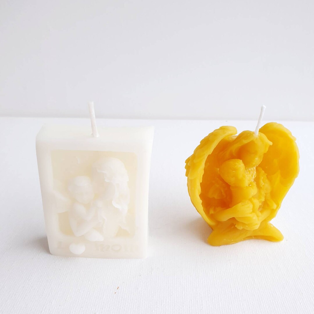 Mother and Child Handmade Candle. Angel Candle Eco - Etsy