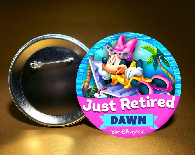 Disney Just Retired Buttons-disney Just Retired Pins-minnie Retirement ...