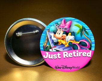 Retirement Party Favor Pins Set of 12 Retired Buttons 1 - Etsy
