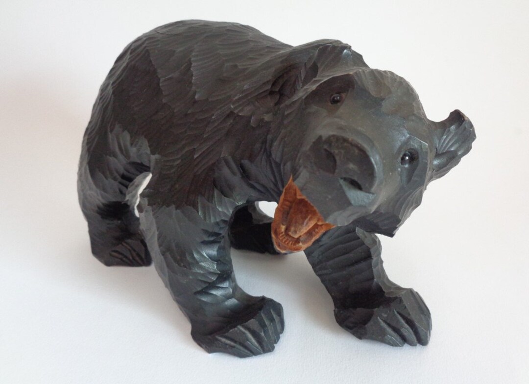 4090 Higuma Bear Okimono Ornament japanese Handcrafted Wood - Etsy