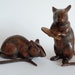 2379 Pair of Iron Rats With Ancient Lucky Coin Okimono - Etsy