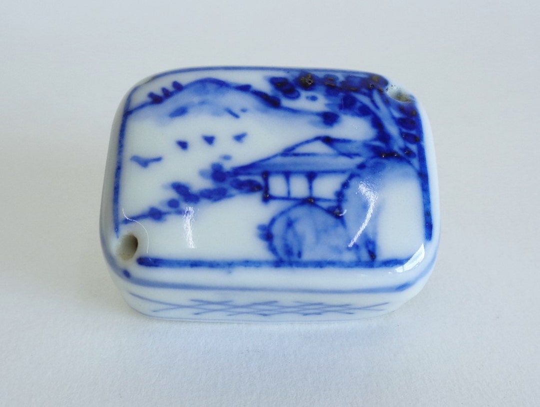 Calligraphy Water Dropper , Vtg Japanese Art Ceramic Hand Painted ...