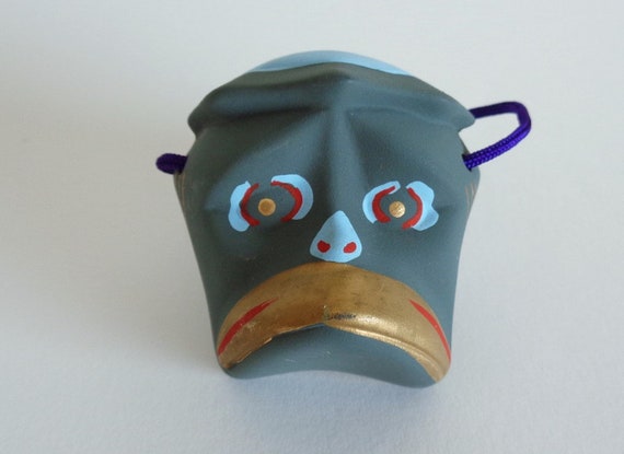 2385 Japanese Kappa mythological Monster Small Ceramic Mask | Etsy