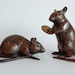 2379 Pair of Iron Rats With Ancient Lucky Coin Okimono - Etsy