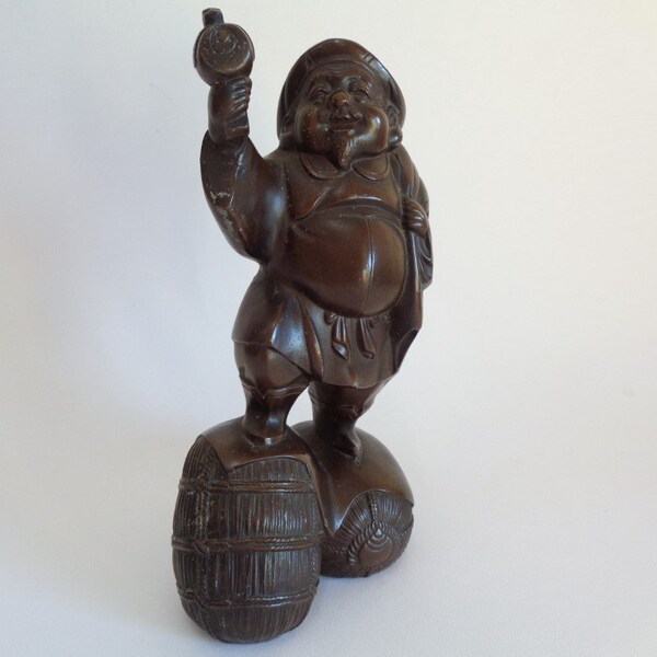 Japanese Daikoku Metal Statue - Etsy