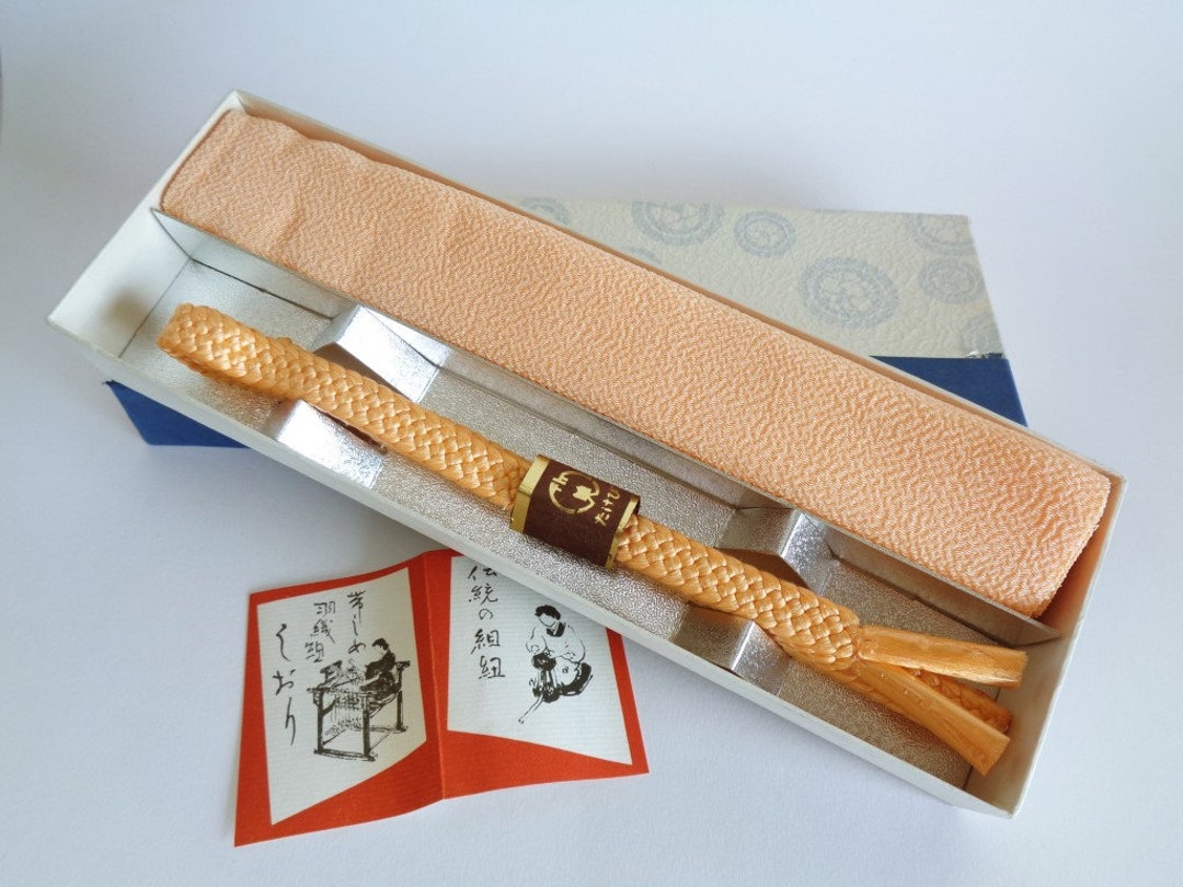 Vintage Silk Obiage & Obijime Set: Japanese Kimono Belts, Boxed - Etsy UK