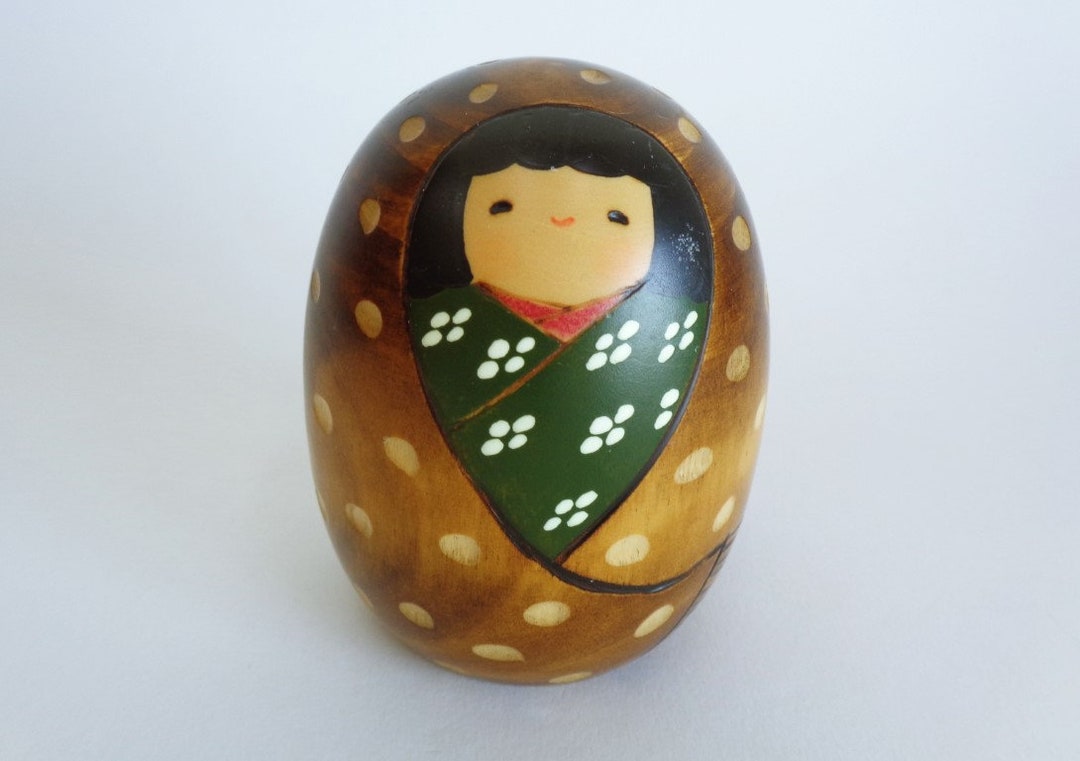 6026 Kokeshi Doll, Japanese Wooden Sosaku Kokeshi Doll ,artistic ...
