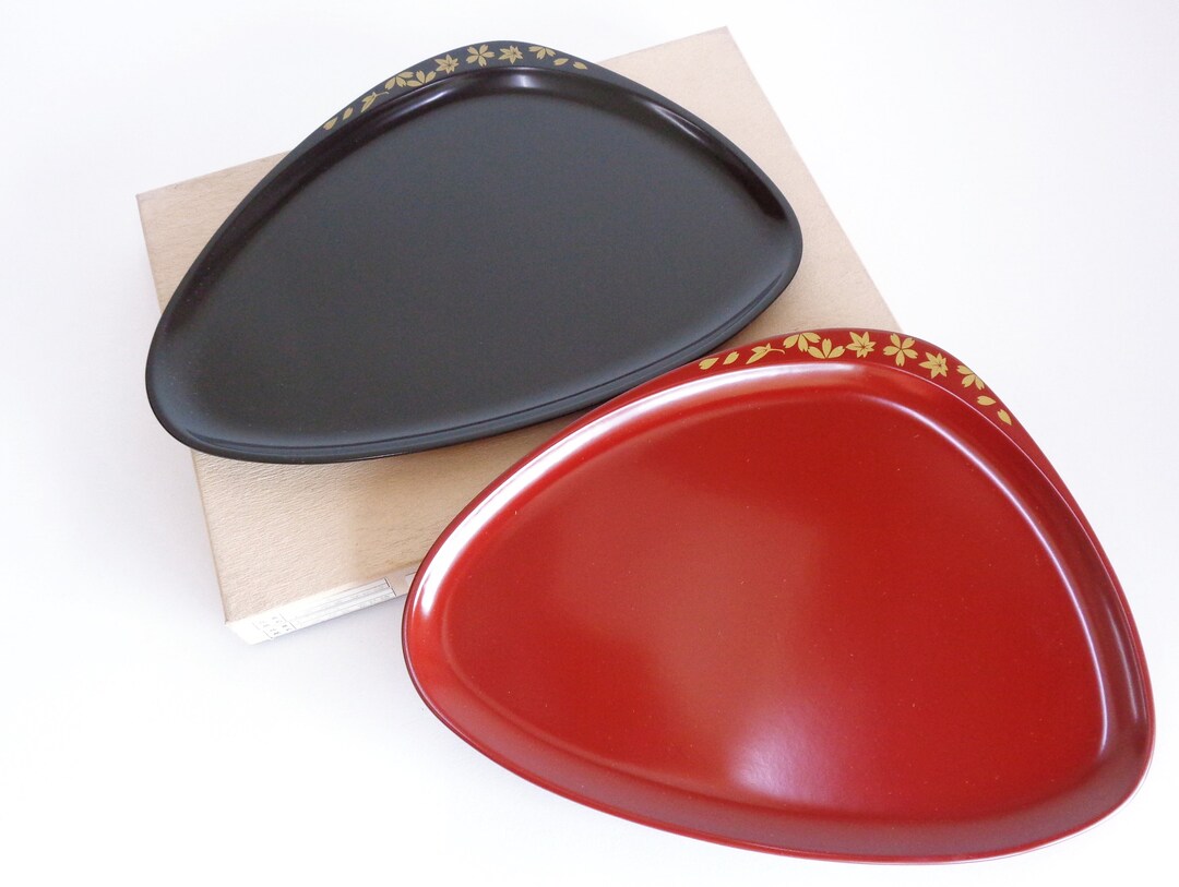 Japanese Urushi Lacquerware Plates With Gold Maki-e - Etsy