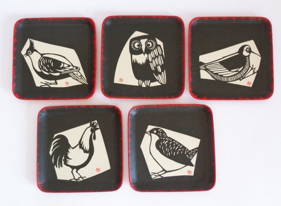 4353 Japanese Chigiri-e Washi Rice Paper birds - Etsy