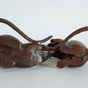 2379 Pair of Iron Rats With Ancient Lucky Coin Okimono - Etsy