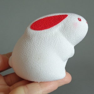 Vintage Japanese Chirimen-zaiku Rabbit Doll Ornament - Etsy