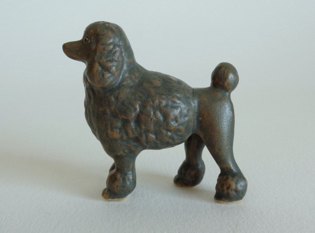 1625 Puddle Dog Mini Figure Japanese Studio Ceramic Small Puddle Dog ...