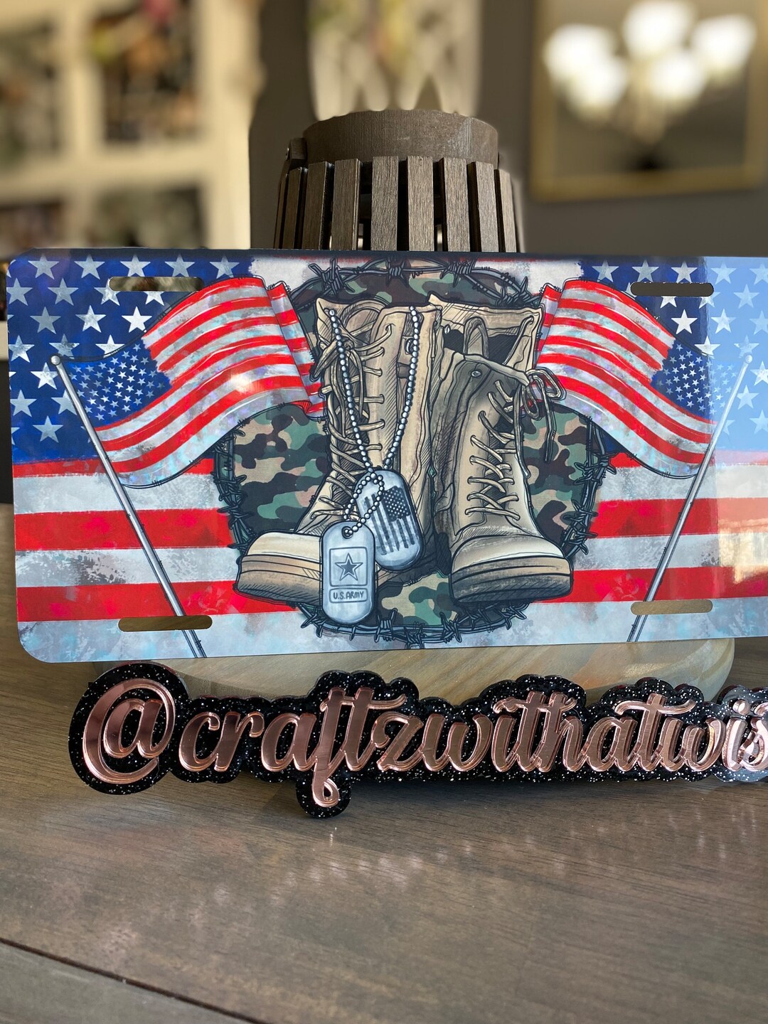 Fallen Soldier Boots License Plate: US Army Tribute - Etsy