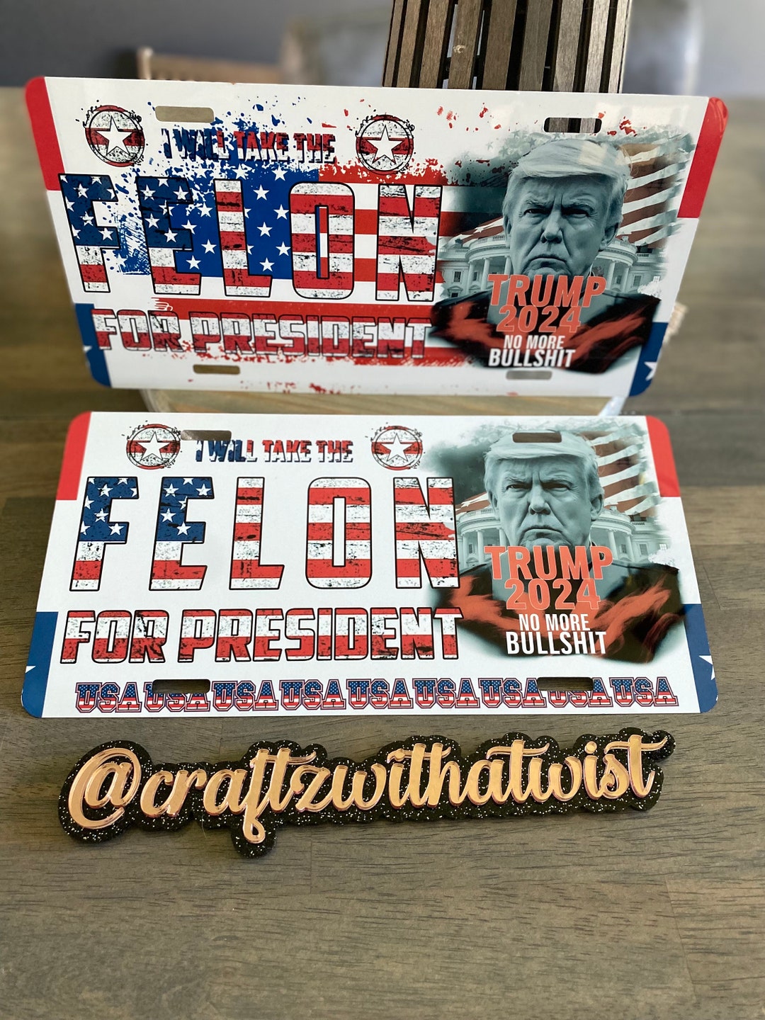 SET Take the Felon Trump for President Birthday& Gift Idea License ...