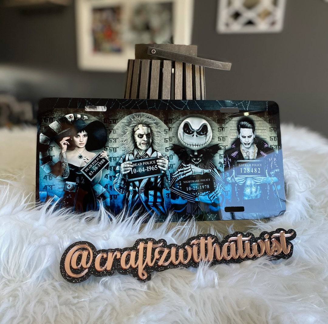 Horror Friends Prisoned License Plate | Jail Halloween 1 | Birthday ...