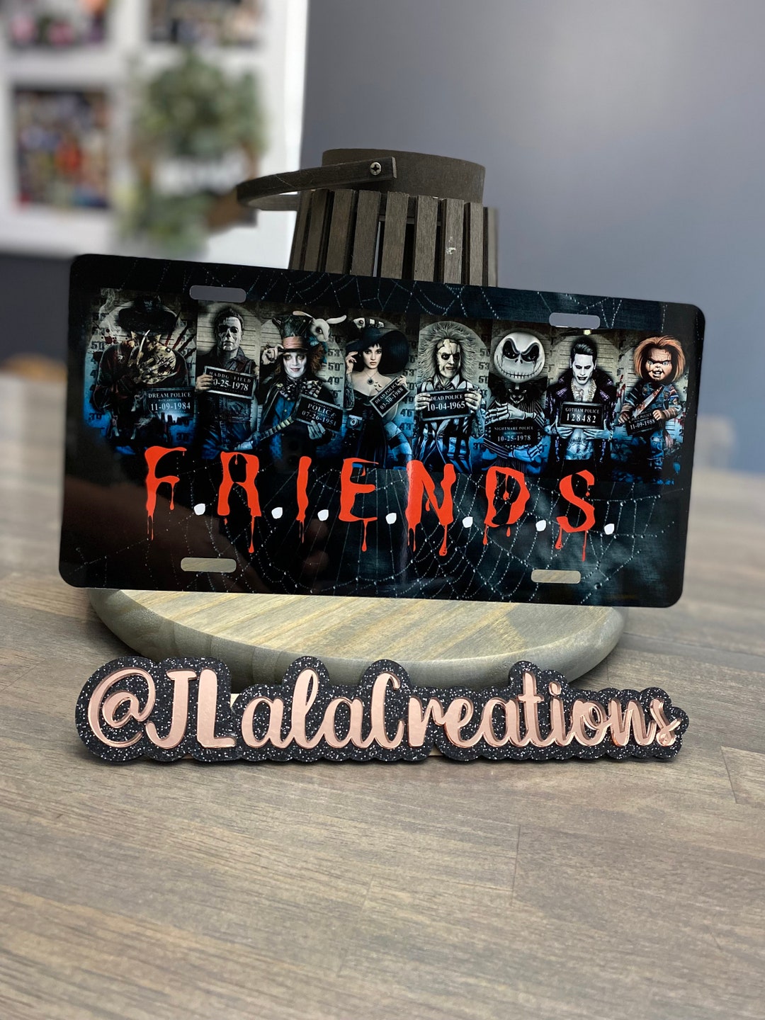 Horror Movie Friends Aluminum License Plate Fall Halloween - Etsy