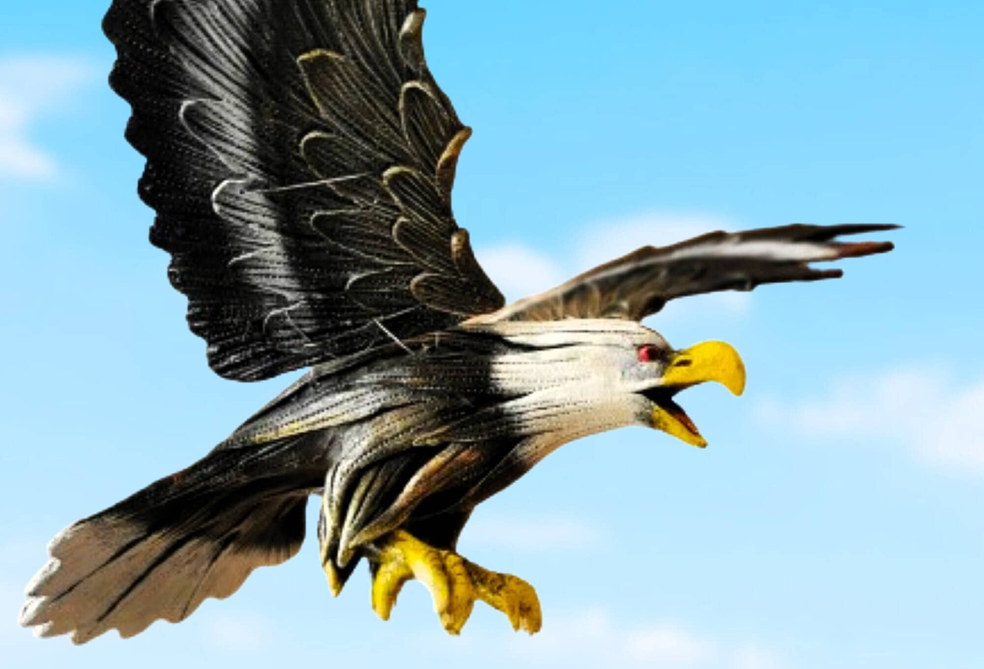 Handcrafted Flying Bald Eagle Mobile,eagle Scarecrow Outdoor Deterrent ...