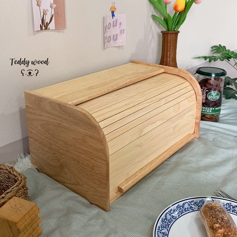 Wooden Bread Box - Etsy