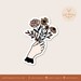 Flower Printable Sticker Floral Vinyl Sticker Laptop Decal - Etsy