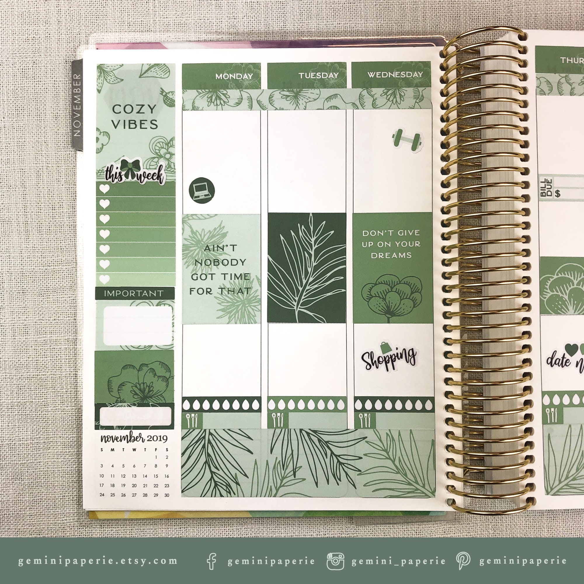 Printable Weekly Planner Stickers for Erin Condren 2021, Weekly Planner ...