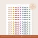 Rainbow Icon Printable Planner Stickers, Functional Stickers for ...