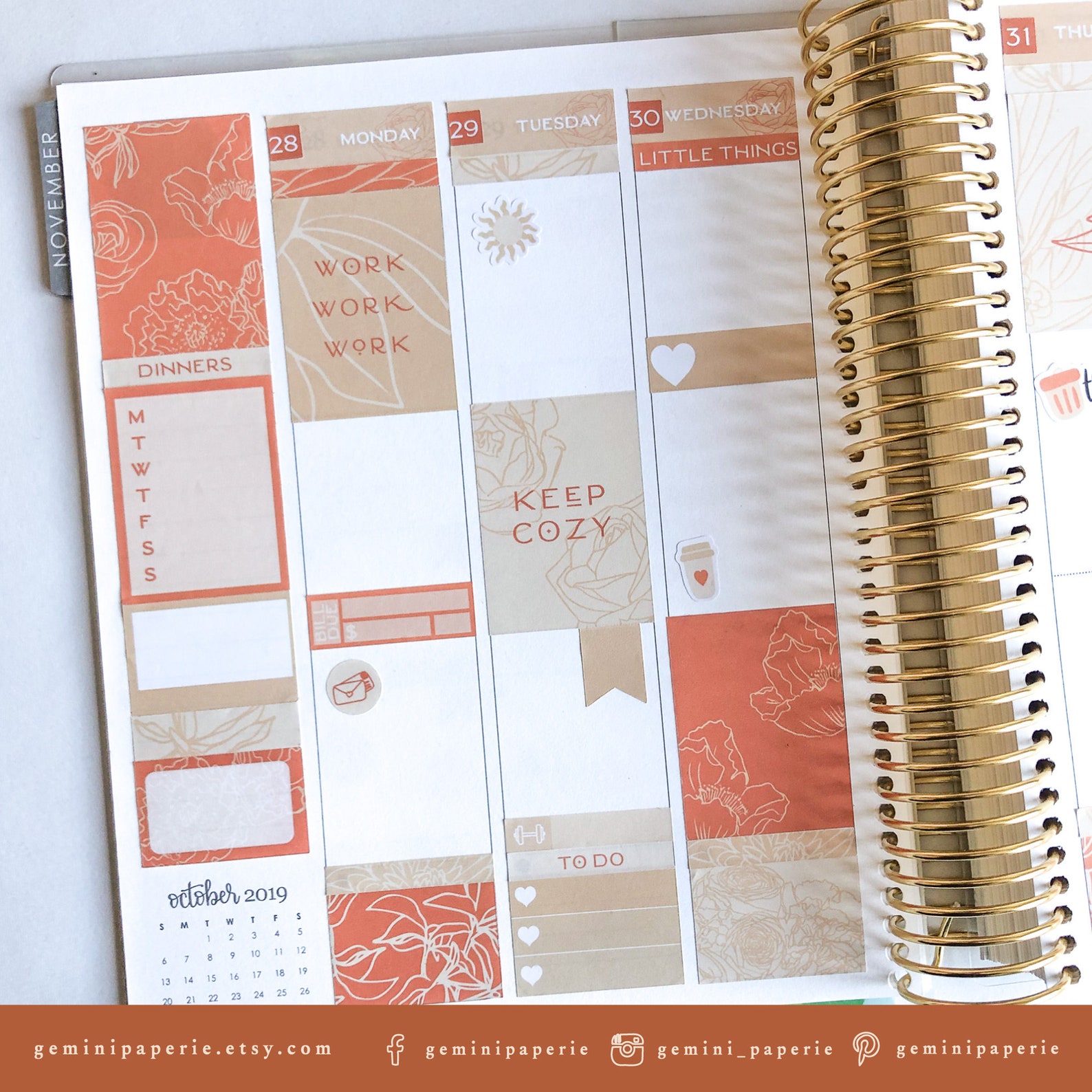 Printable Planner Stickers Weekly Kit for Erin Condren 2021 | Etsy