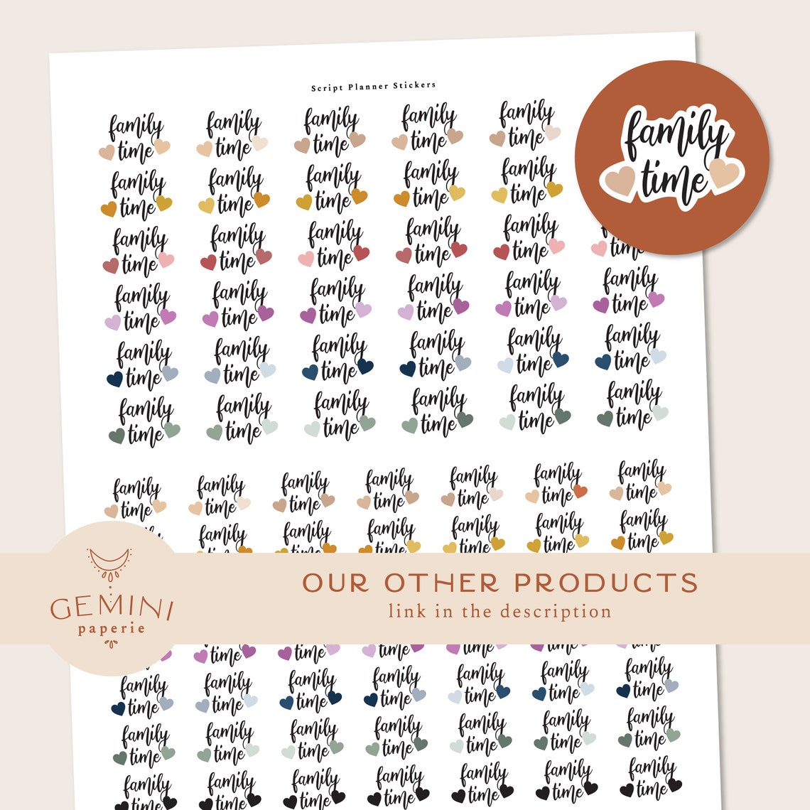 Tithe Printable Stickers, House Planner Script Stickers, DIY Printable ...