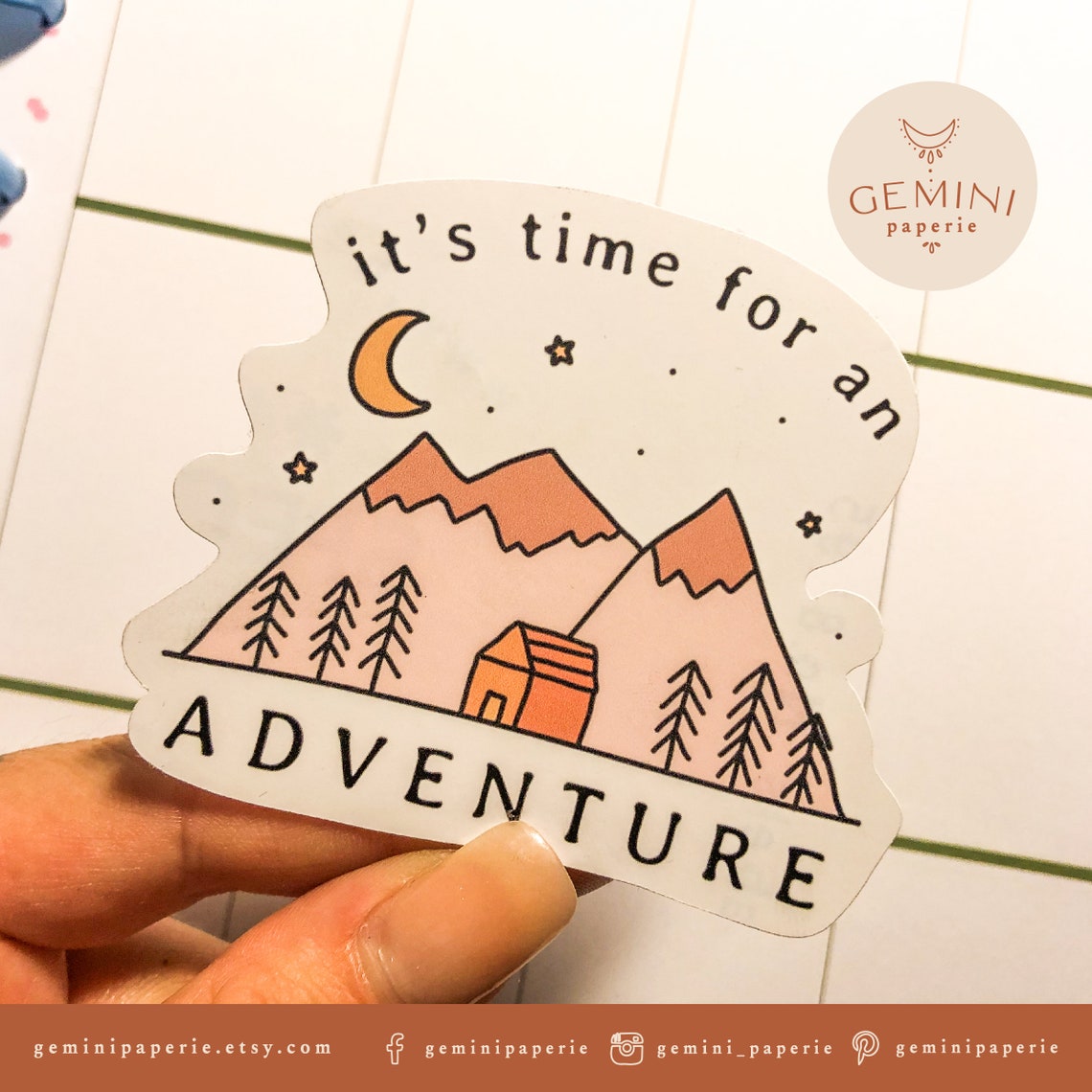 Adventure Vinyl Sticker, Printable Planner Stickers, Laptop Decal ...