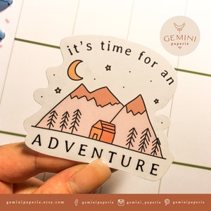 Adventure Vinyl Sticker, Printable Planner Stickers, Laptop Decal ...