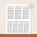 Insurance Printable Stickers, House Planner Script Stickers, DIY ...