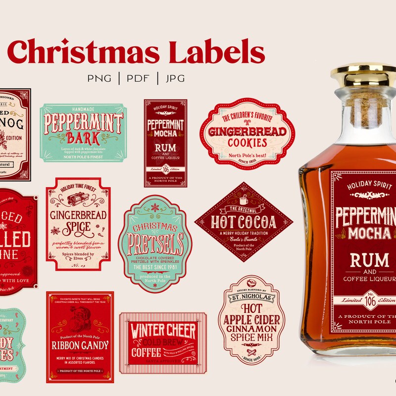 Christmas Labels - Etsy