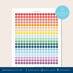 Facebook Dot Planners Stickers, Social Media Planning Stickers ...