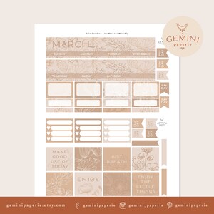 Printable June Planner Stickers, Summer Monthly Kit for Erin Condren ...
