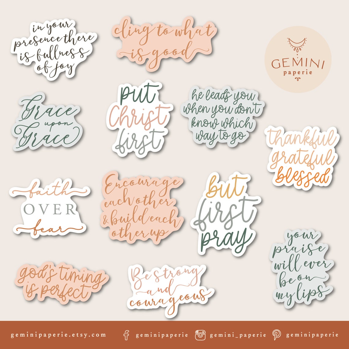 Religious Printable Stickers Bundle, Jesus Vinyl Sticker, Laptop Decal ...