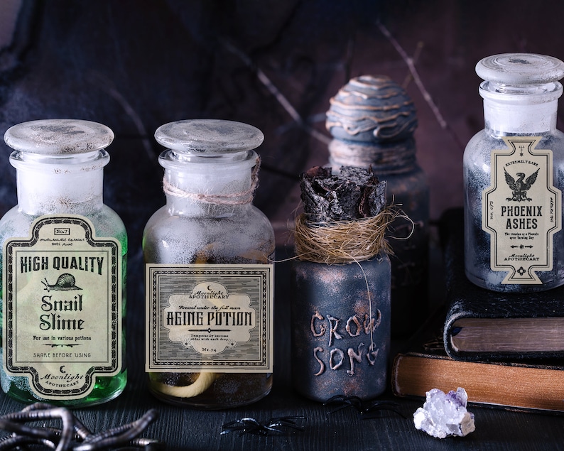 Potion Label Apothecary Labels Halloween Clipart Potion - Etsy