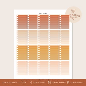 Full Ombre Box Stickers, Checklist Printable Stickers, Ombre Full Box ...