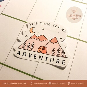 Adventure Vinyl Sticker, Printable Planner Stickers, Laptop Decal ...