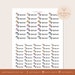 Insurance Printable Stickers, House Planner Script Stickers, DIY ...