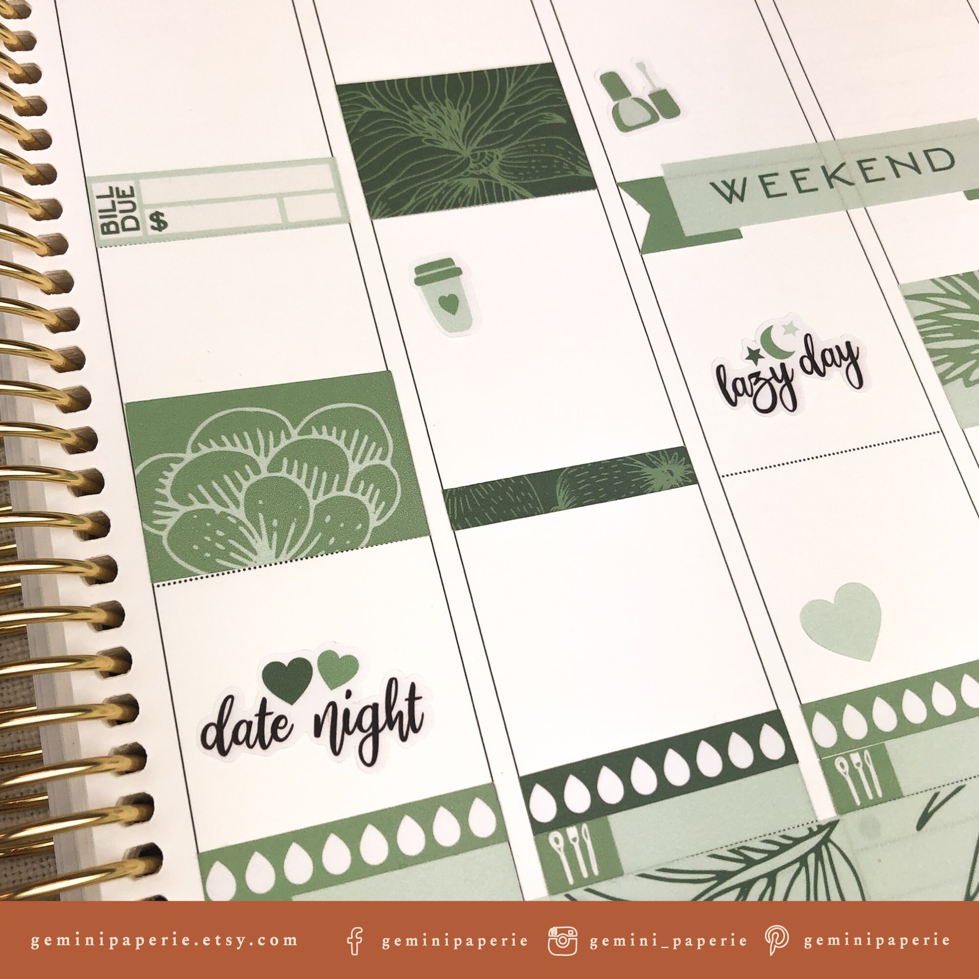 Date Night Printable Script Sticker. DIY Printable Sticker | Etsy