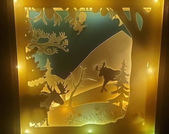 Shadow Box Wildlife - Etsy