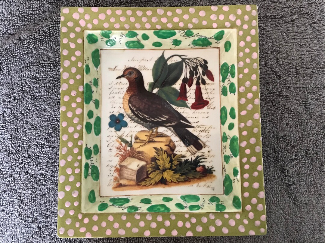 Tozai Trinket Tray Pheasant Bird Design Jon Derian - Etsy