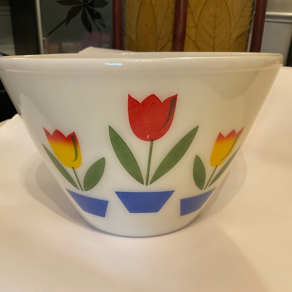 Fire King Tulip - Etsy